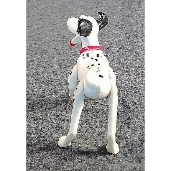 Disney | Toys | Vintage Disney 1 Dalmatians Pongo Pvc Dog Red Collar ...